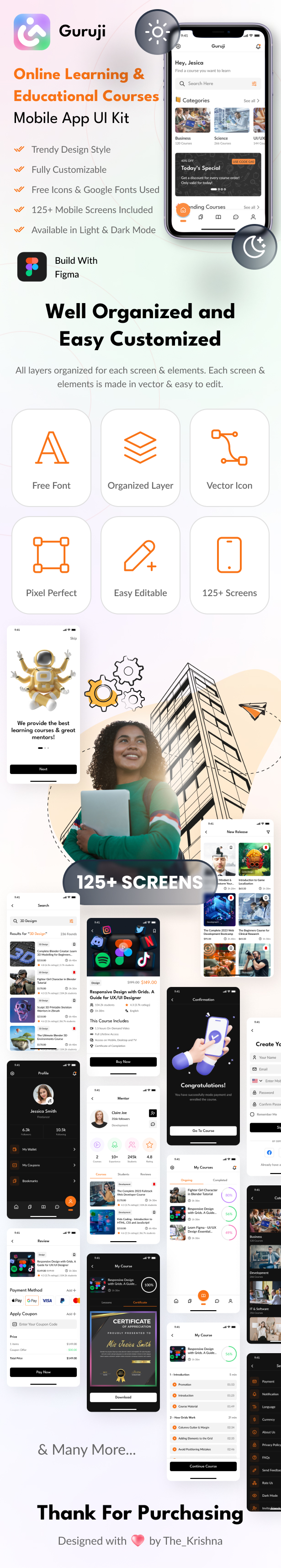 Online Learning and Education Mobile App PWA HTML Template – Guruji | ThemeMag